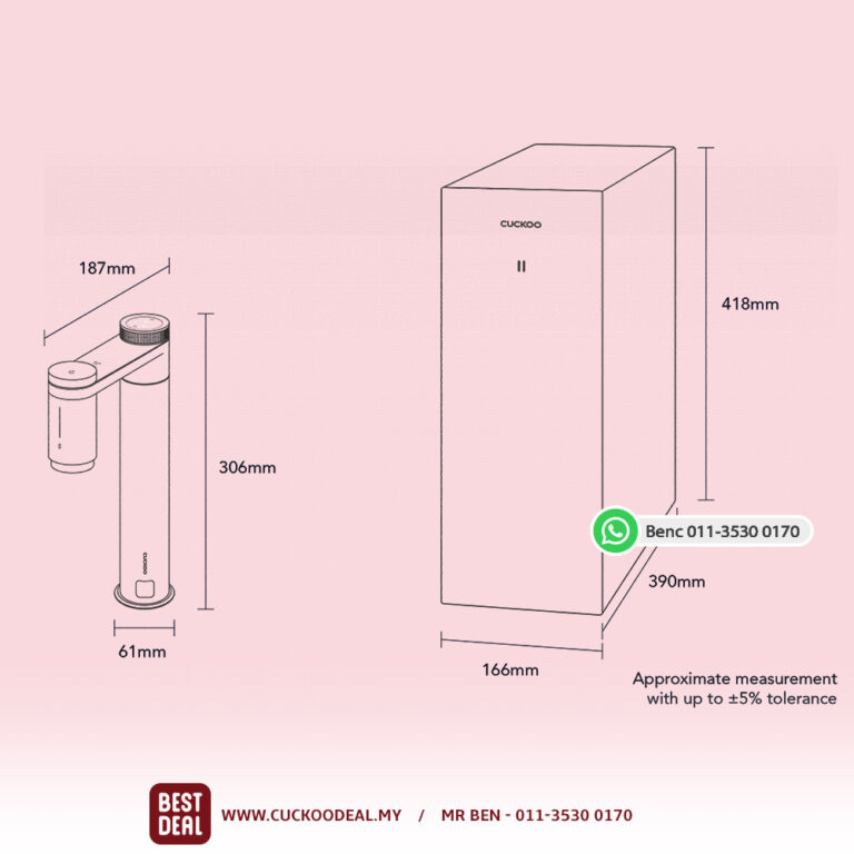 Cuckoo ACE Under Sink Water Purifier | Steam Sterilisation